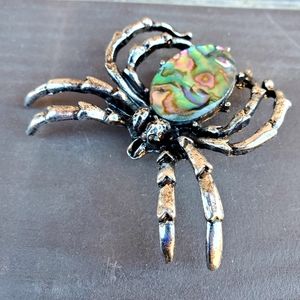 Handmade | Jewelry | New Carved Abalone Shell Spider Pin Brooch | Poshmark